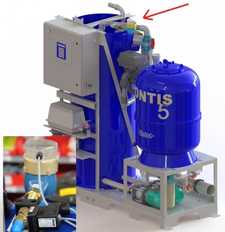 Wasseraufbereitungsanlage von Christ mit elektronischem ...
